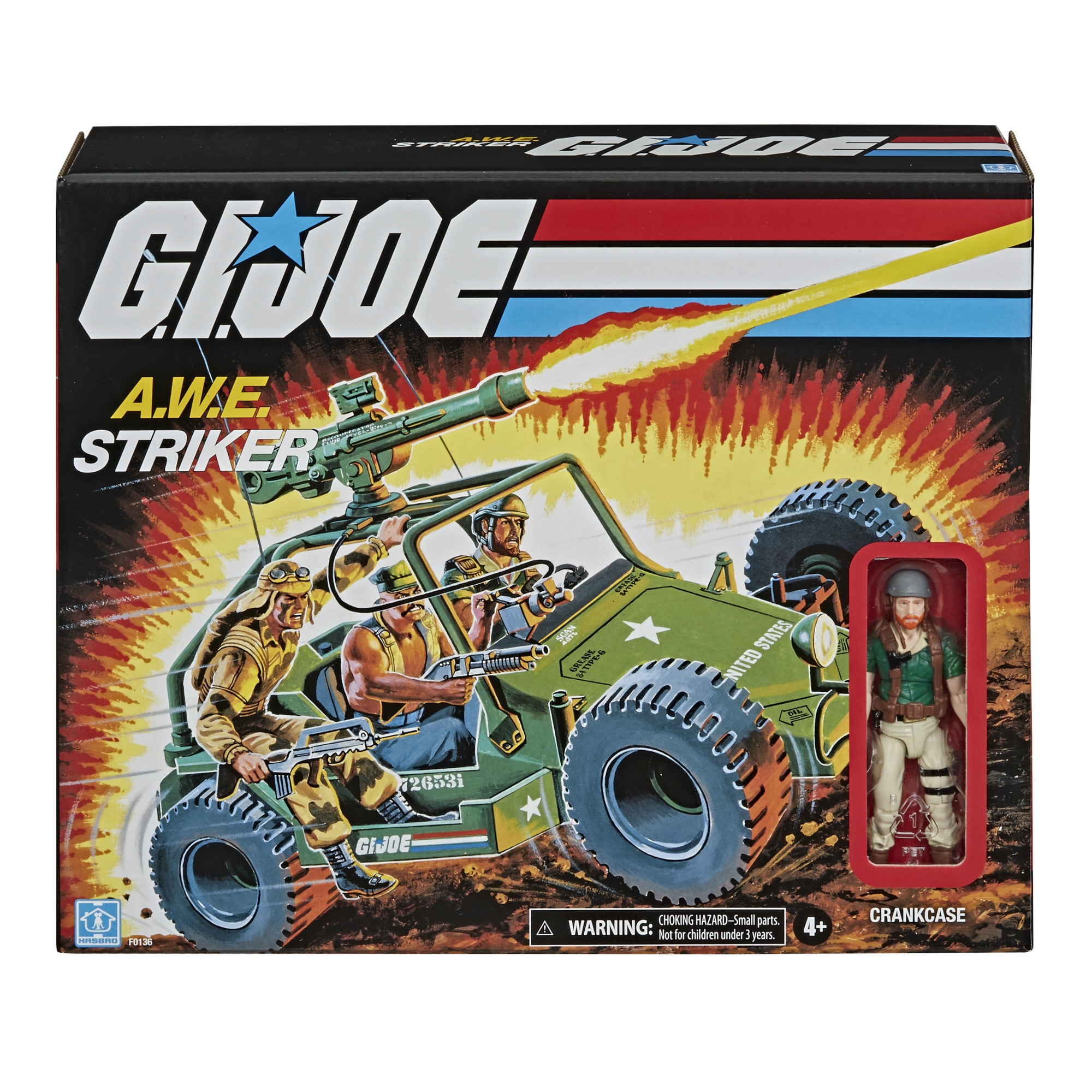 G.I. Joe Retro 3.75 Inch A.W.E Striker & Crankcase Vehicle ( Import ...