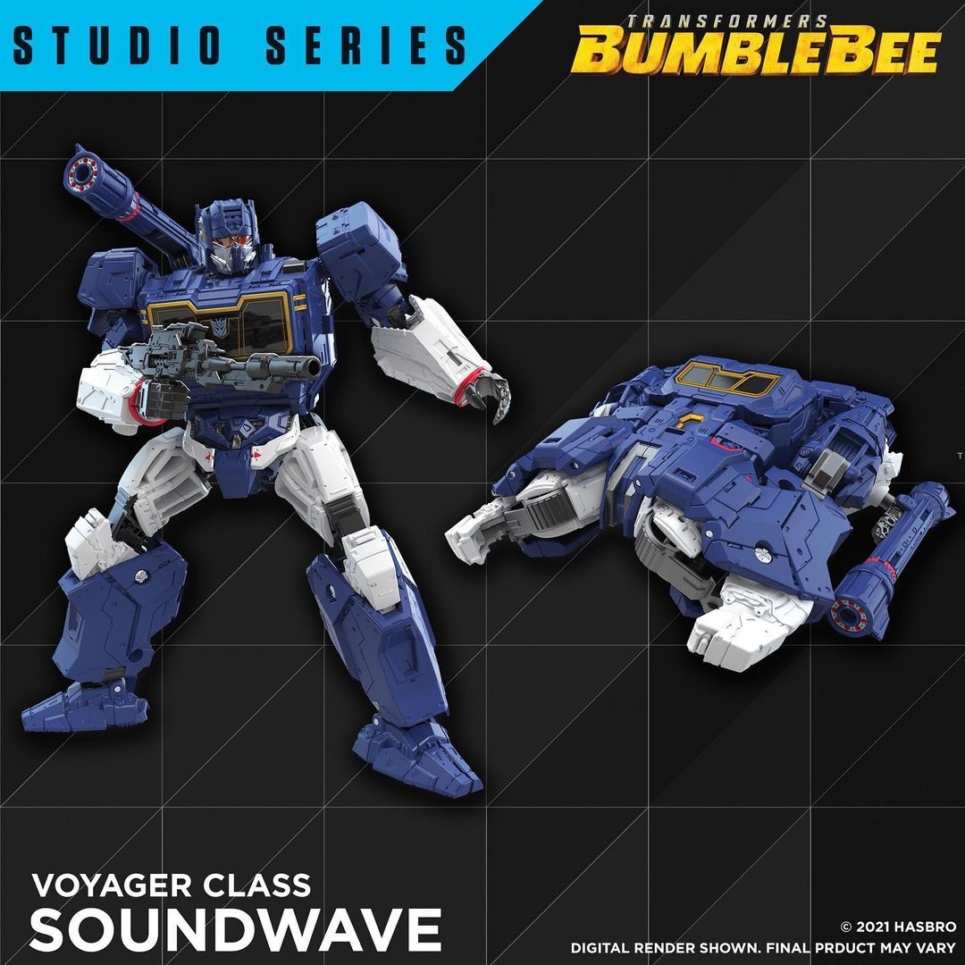 Transformers Studio Series Voyager Soundwave Bumblebee Movie Action ...