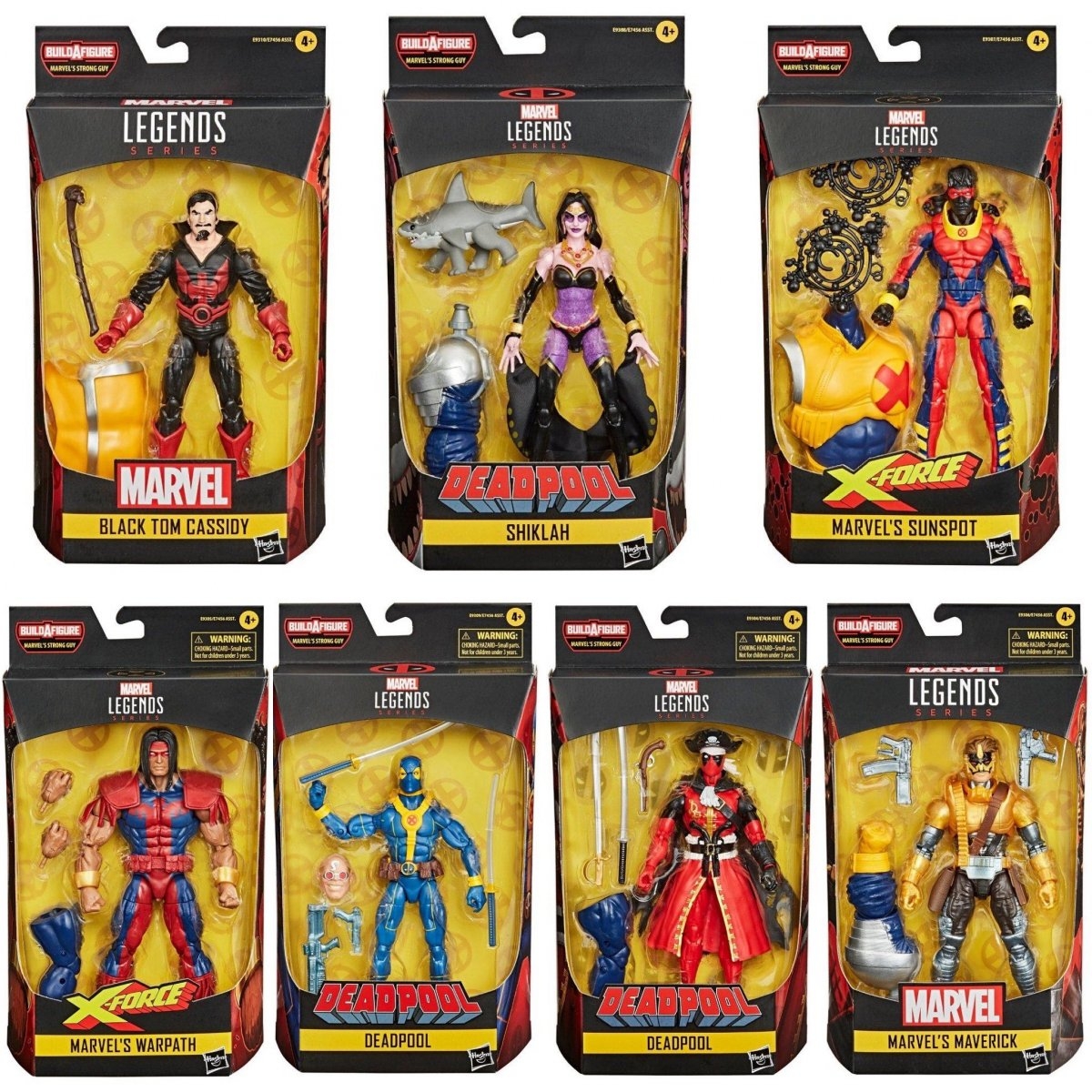 Marvel Legends Deadpool Strong Guy BAF Wave Set of 7 – Kapow Toys