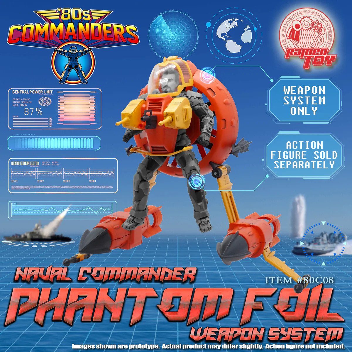 80s Commanders Phantom Foil ( Naval Commander Weapon System ) – Kapow Toys