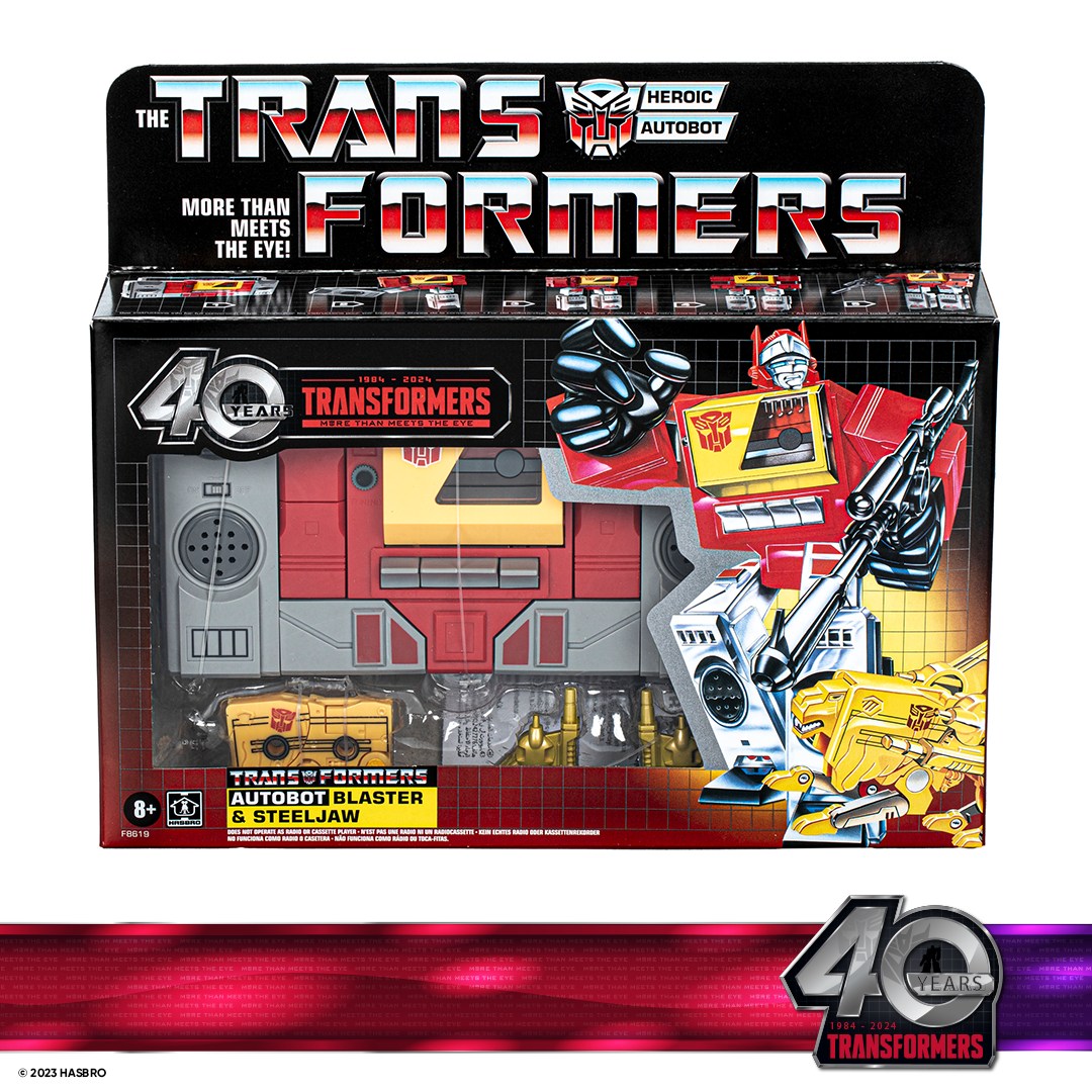 Transformers 40th Anniversary G1 Blaster and Steeljaw NON MINT – Kapow Toys