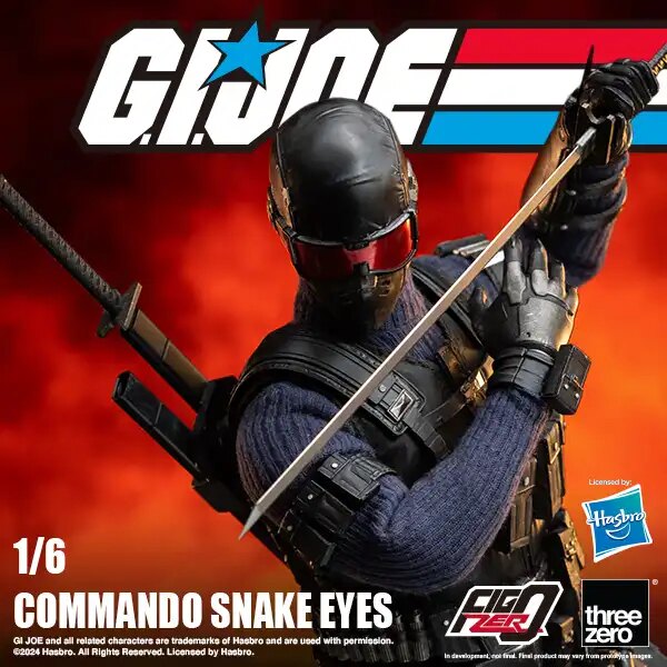 Threezero FigZero G.I. Joe Commando Snake Eyes 1/6 Scale Figure – Kapow ...