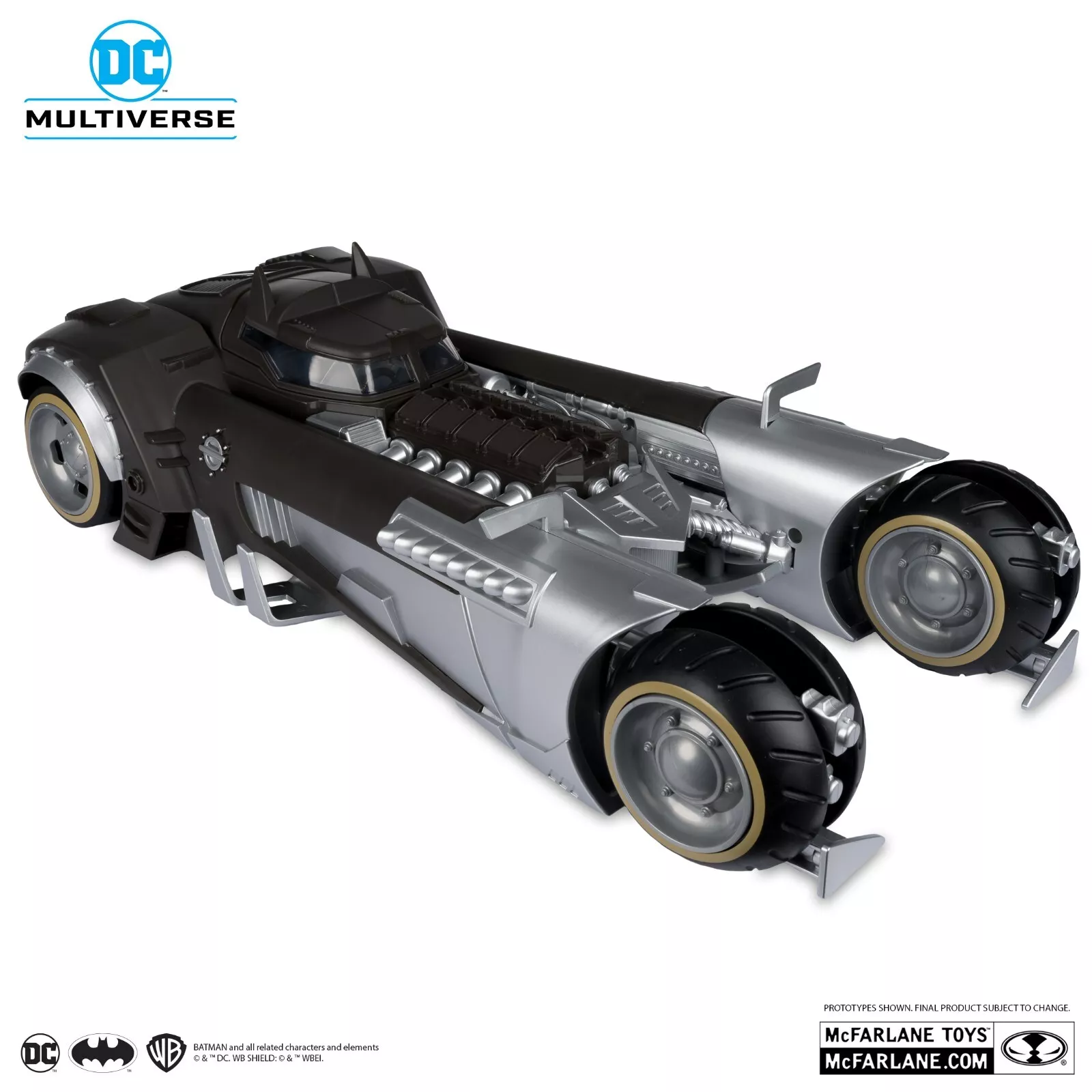 McFarlane Toys DC Multiverse Batman White Knight Batmobile ( Gold Label ...