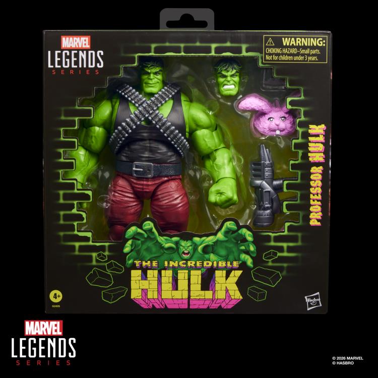 Marvel Legends The Incredible Hulk Professor Hulk Deluxe Action Figure ...